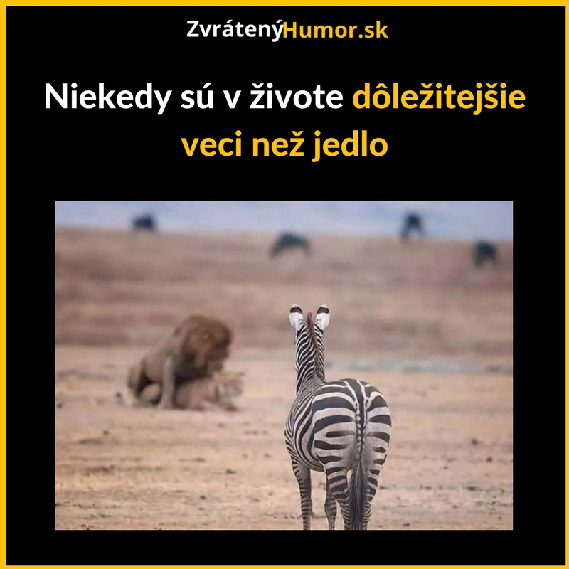 Jedlo nie je všetko...