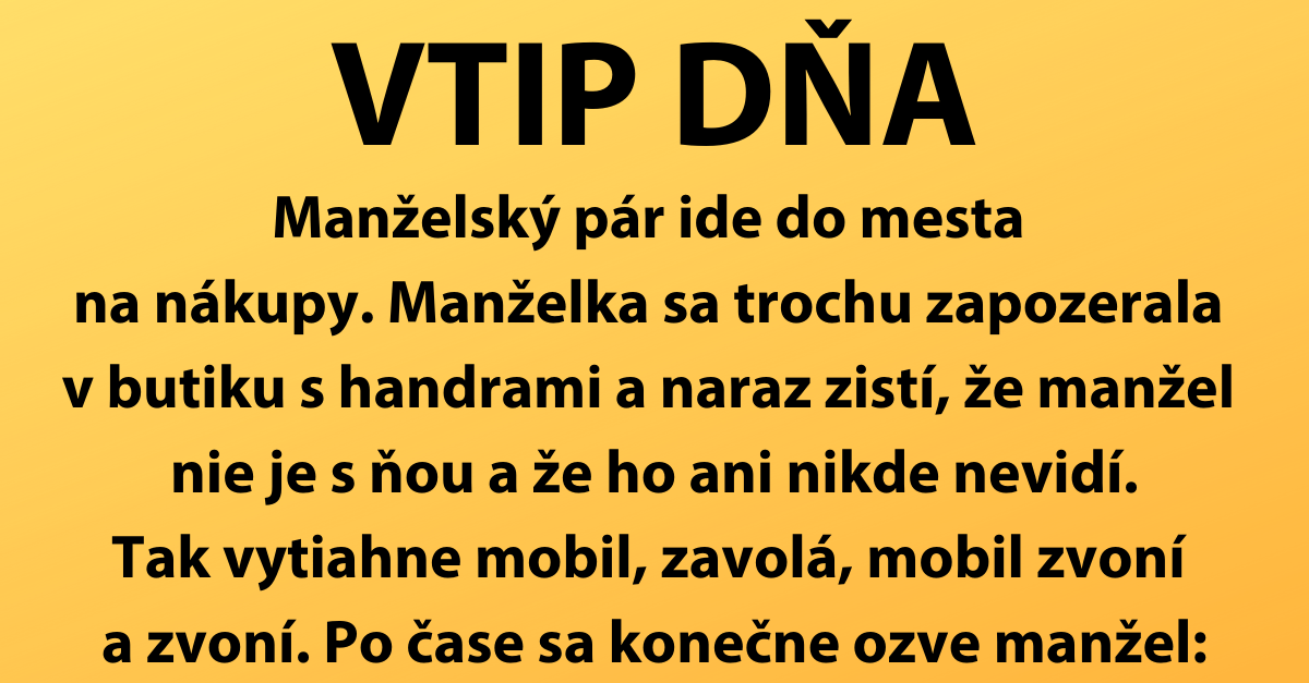 VTIP DŇA: Manželský pár na nákupoch | Meme