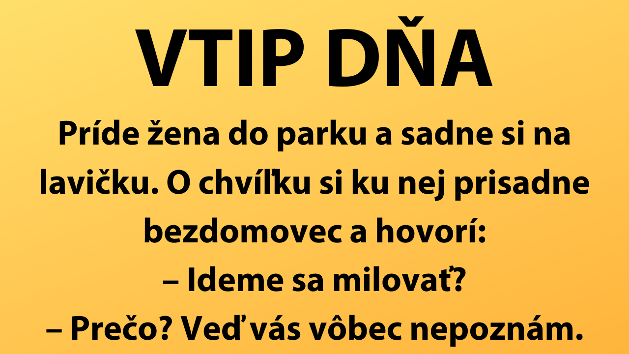 VTIP DŇA: Milovanie sa s bezdomovcom