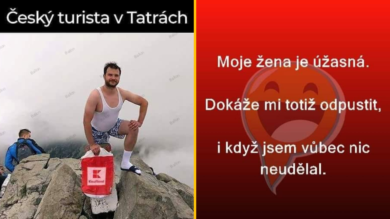 20+ Obrázkov: Všetko vtipné z internetu! #408 - Český turista v Tatrách ale aj dve kamarátky na káve