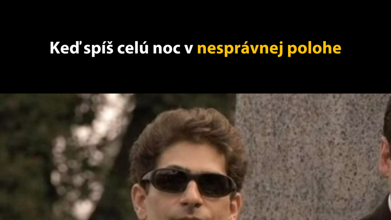 Dôsledok spania v nesprávnej polohe