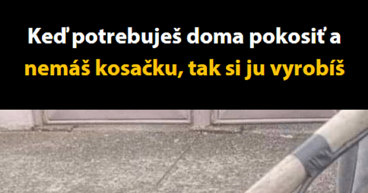Podomácky vyrobená kosačka